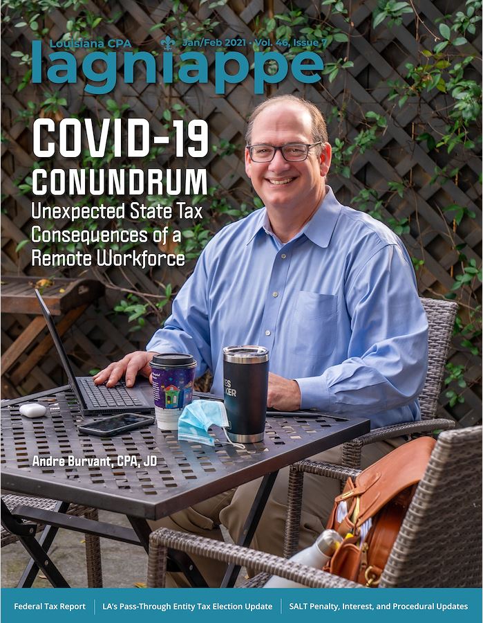 Andre Burvant featured on the cover of Louisiana CPA’s Lagniappe ...